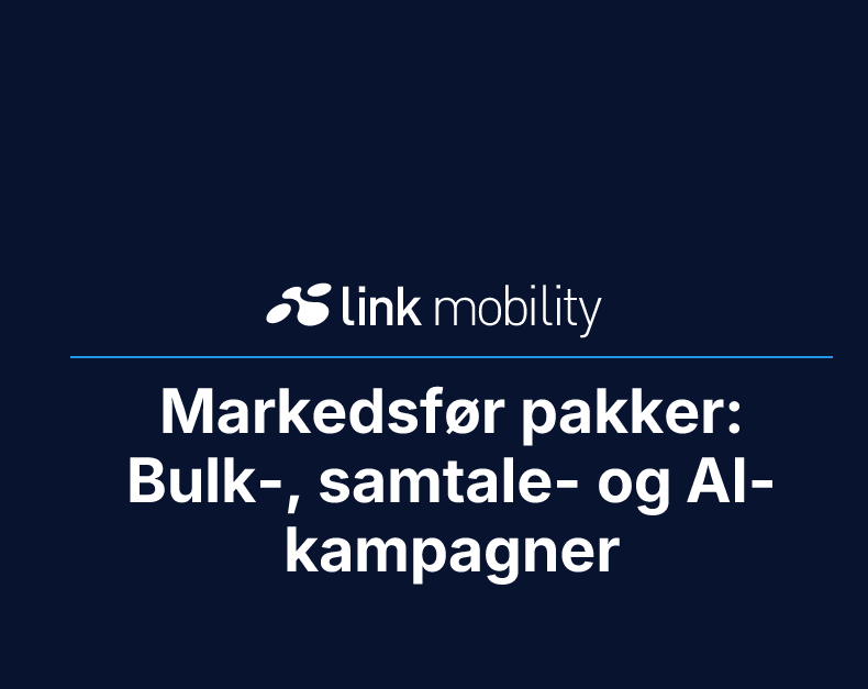 Markedsfør pakker: Bulk-, samtale- og AI-kampagner