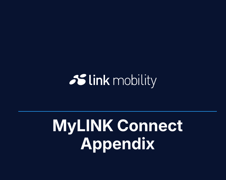 MyLINK Connect Appendix