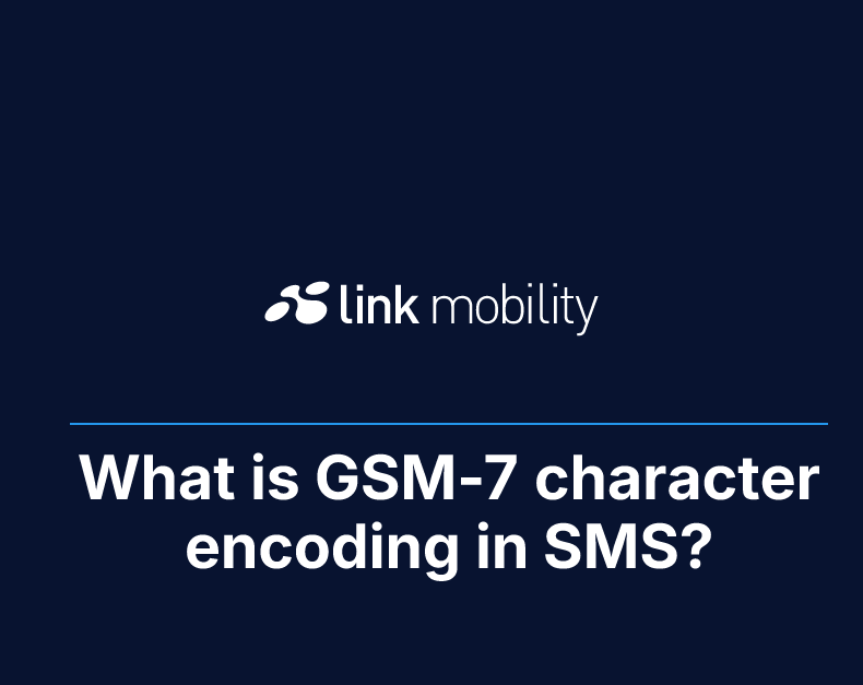 What is GSM-7 character encoding in SMS?