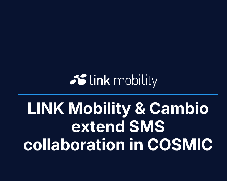 LINK Mobility & Cambio extend SMS collaboration in COSMIC