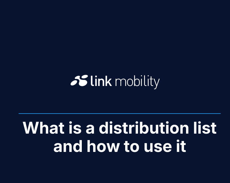 What is a distribution list and how to use it