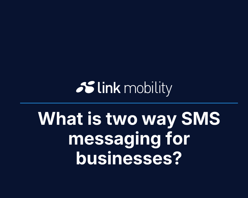 What is two way SMS messaging for businesses?